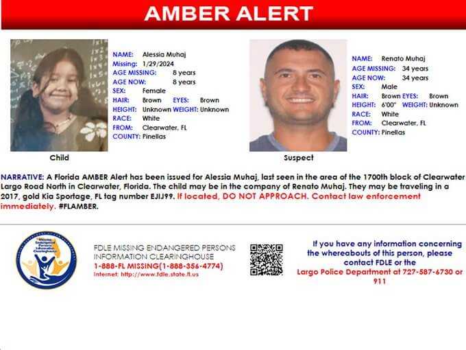 AMBER ALERT: Four Missing Children, Two Suspects
