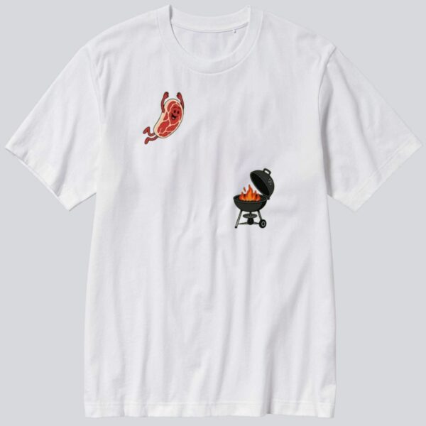 BBQ Jumping Steak Funny 2026 T-Shirt
